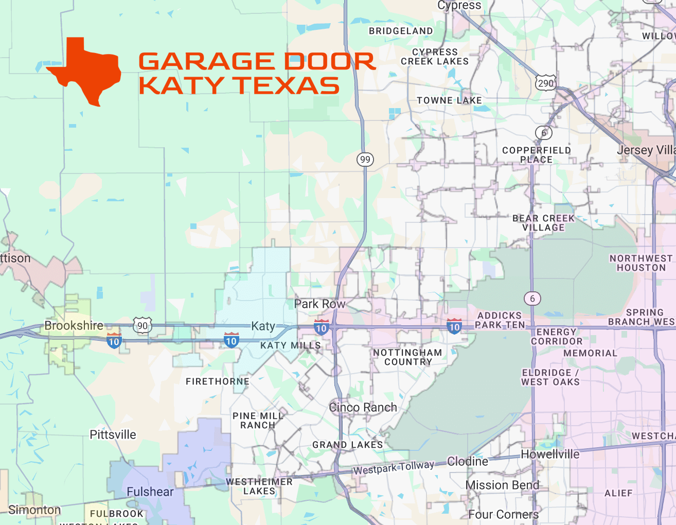 Trusted garage door repair services in Katy, Texas